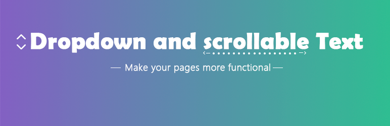 Dropdown and scrollable Text - WordPress Plugin | 2024 Dropdown and scrollable Text - WordPress Plugin | 2024