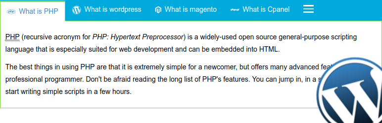 WP Responsive Tabs horizontal vertical and accordion Tabs - WordPress ... WP Responsive Tabs horizontal vertical and accordion Tabs - WordPress ...